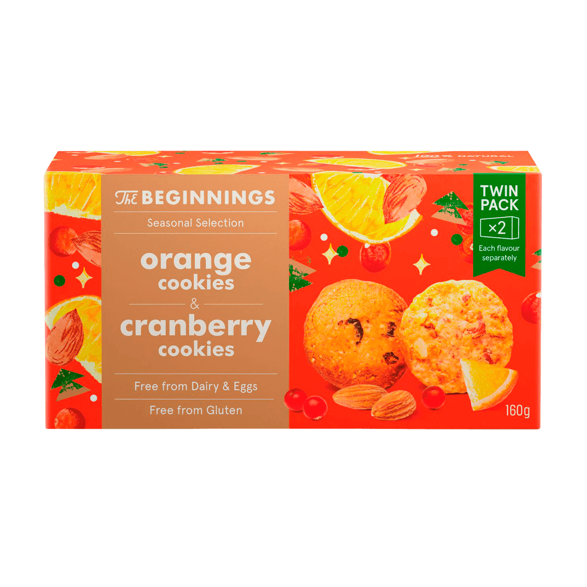 Twin Pack Orange & Cranberry Cookies – The Beginnings