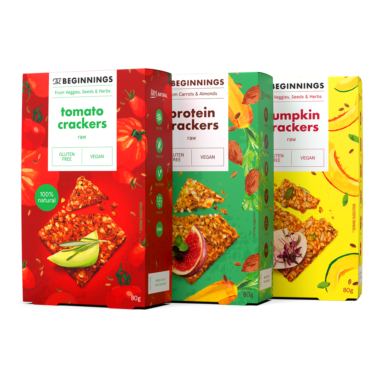 RAW Crackers Variety Pack ( 3 pcs) – The Beginnings