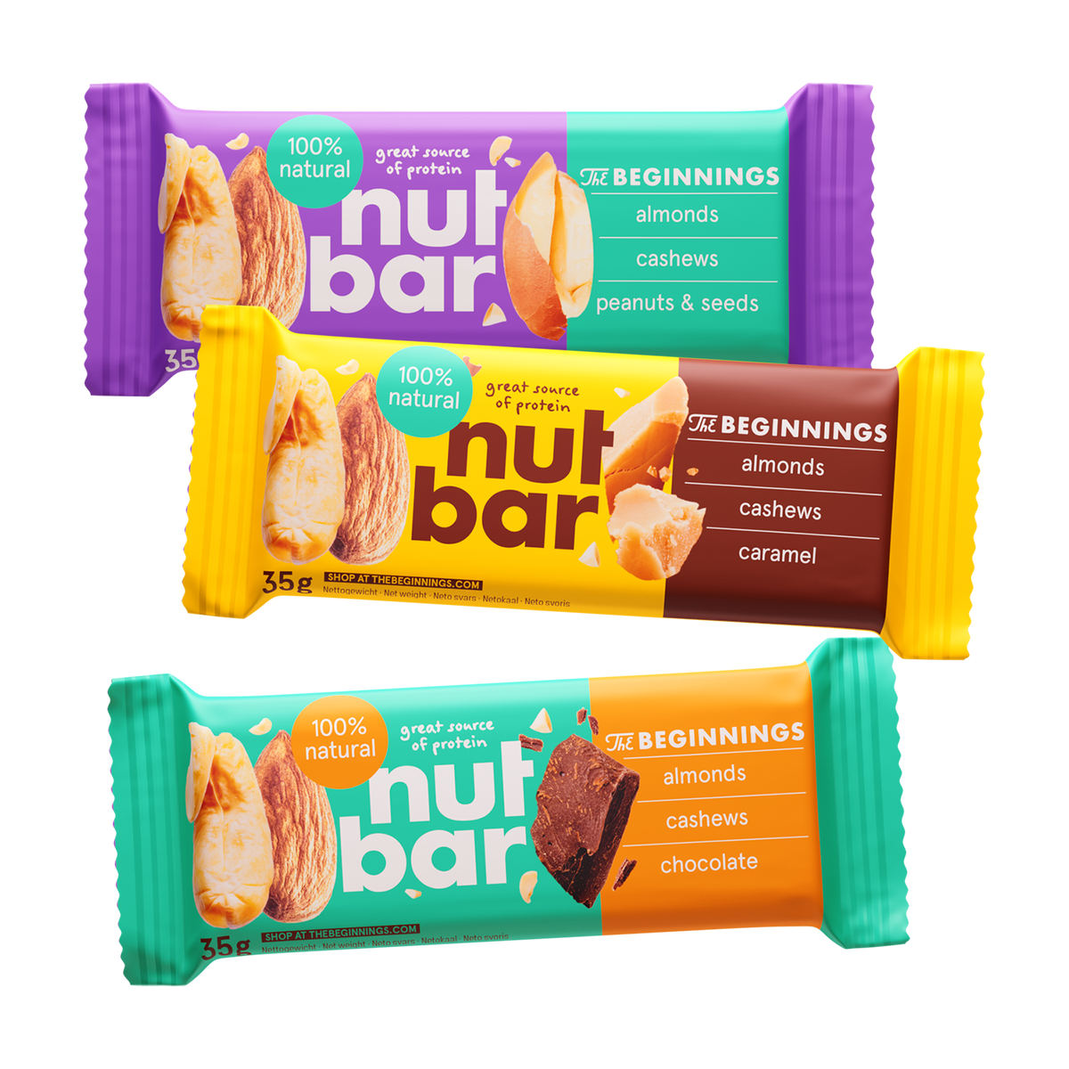 Best Seller Nut Bar pack (20 bars) – The Beginnings